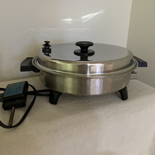 Vintage Retro 11” Royal Prestige Liquid Core Electric Skillet Frying ...