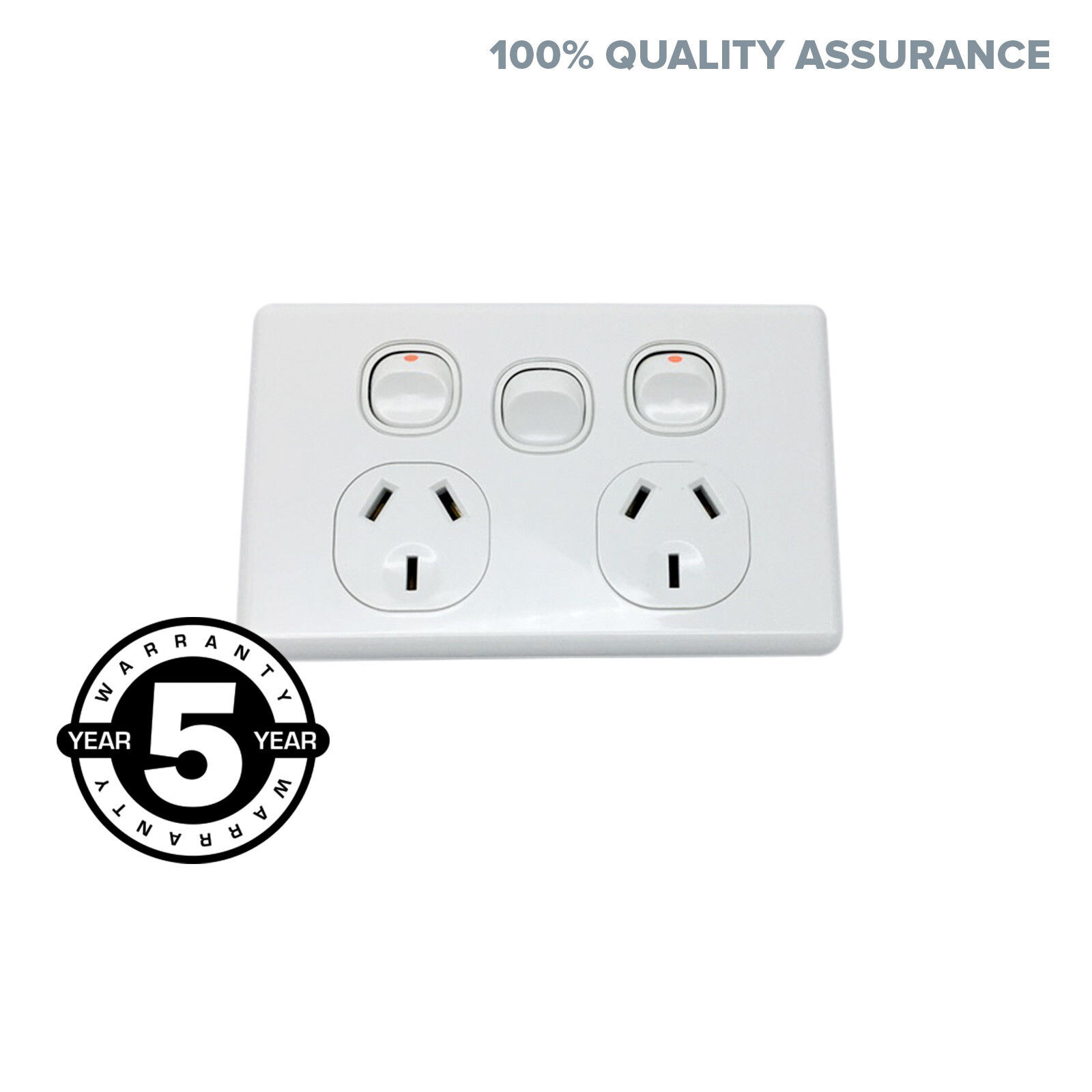 Single Power Point 2x Extra Switch SGPO Electrical White single gpo ...