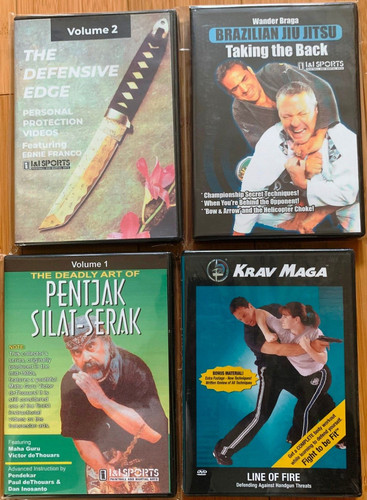U30 4 Martial Arts Instructional DVDs lot MMA Pentjak Silat Krav Maga ...