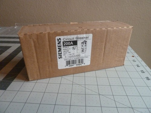 Siemens QS2200 Circuit Breaker - 200 AMP - 120/240 VAC - Two-Pole ...