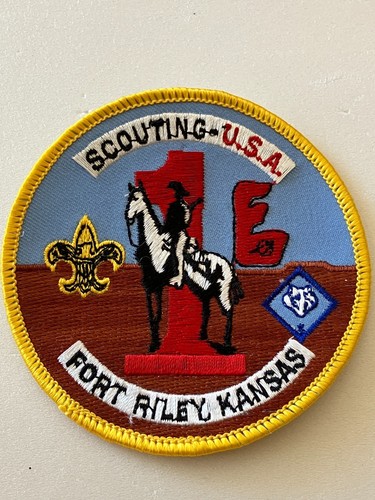 BOY SCOUTING USA FORT RILEY KANSAS PATCH VINTAGE-NEW OLD STOCK | eBay