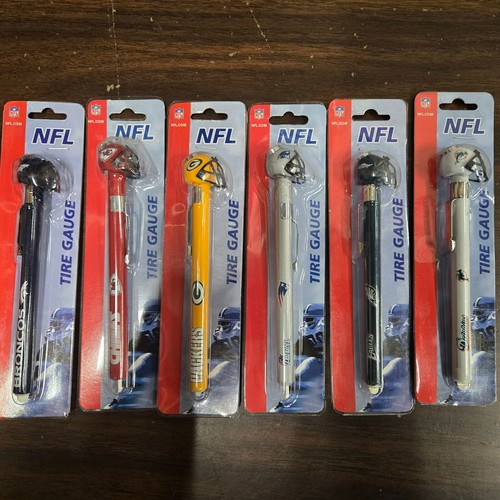 NFL Tire Gauge New Broncos Chiefs Packers Patriots Eagles Dolphines | eBay