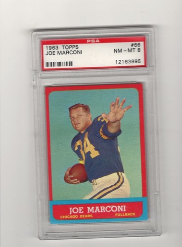 1963 TOPPS #66 JOE MARCONI PSA 8 BEAR | eBay