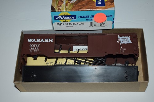 HO Scale Athearn 05111 Wabash 50' Double Door Boxcar 3476 C42361 | eBay