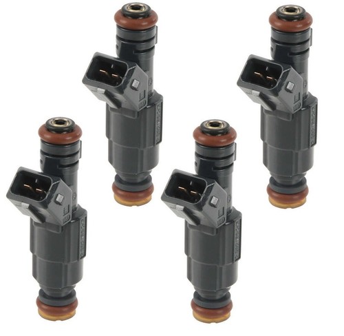 Set of 4 Bosch Port Fuel Injectors for Peugot 405 1.9L Volvo 244 740 ...