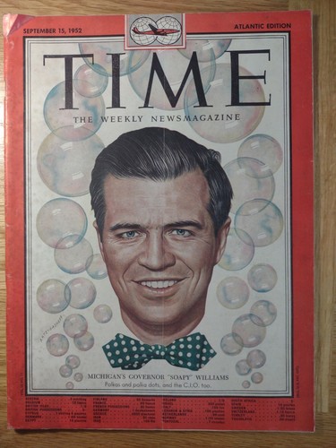 Time Magazine September 15, 1952 Michigan's Governor | eBay