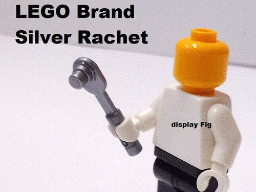 LEGO Rachet Tool Silver Socket Holder Garage Mechanics Special Part ...