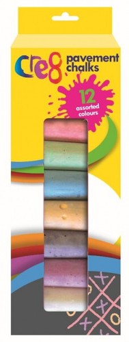 12Pcs Chunky Coloured Playground Pavement Childrens Jumbo Garden ...