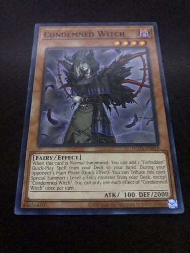 EGO1-EN019 Condemned Witch Common 1st Edition Mint YuGiOh Card | eBay