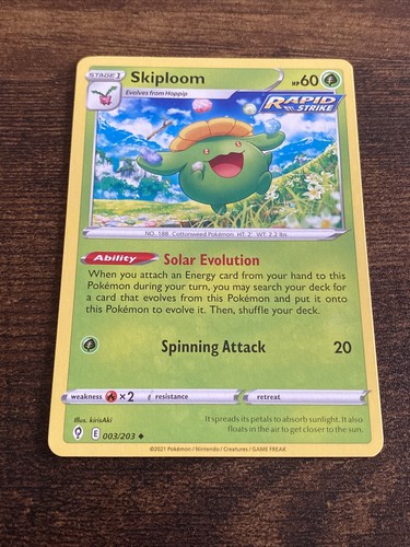 Skiploom 3/203 Evolving Skies Uncommon Pokemon TCG D2966* | eBay