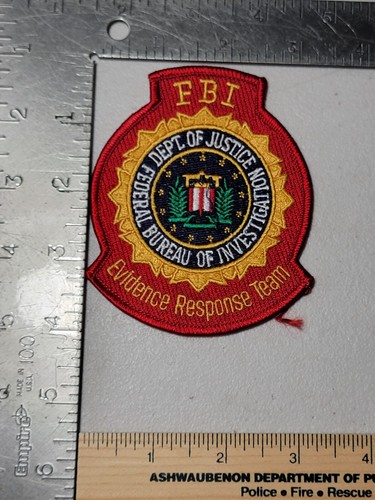 Police patch FBI Evidence Response Team Federal Bureau of Investigation ...
