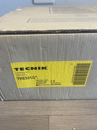 tecnik TKE531/2 over hob cooker hood extractor fan new in box inc parts ...