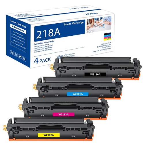 4Pack W2180A Color Toner Fits HP LaserJet Pro 3201dw MFP 3301cdw ...