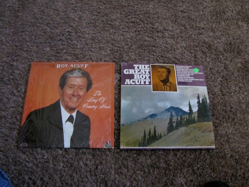 Lot of 2 Roy Acuff Vinyl Albums LP Record 1970-1980's King of Country ...