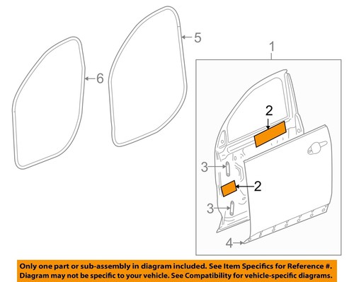 GM OEM 00-23 ATS Front Door Door Components-Sound Absorber 84190291 | eBay