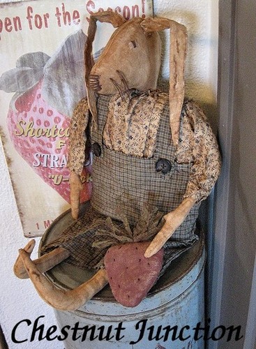 MR BERRY BUNNY PATTERN by Chestnut Junction...primitive patterns ...