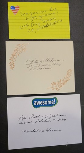 (3) World War II / Air Force Veteran Autographs w/ Arthur J. Jackson ...