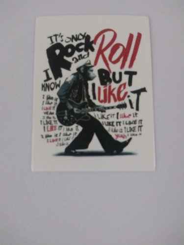 It's Only Rock And Roll But I Like It Sticker 2.38" x 1.75" (AU) | eBay