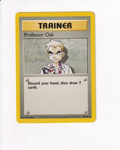 1999 POKEMON TRAINER PROFESSOR OAK 88/102 (#1) | eBay