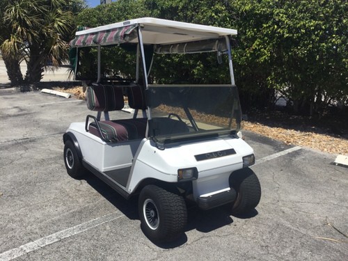 1990 club car ds 2 passenger seat golf cart electric charger enclosure ...