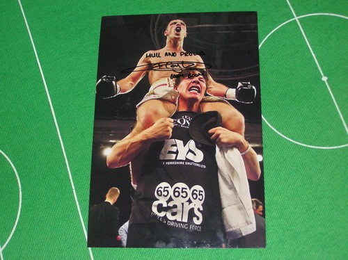 Boxer Tommy 'Boom Boom' Coyle Signed & Inscribed Victory Photo 'Hull ...