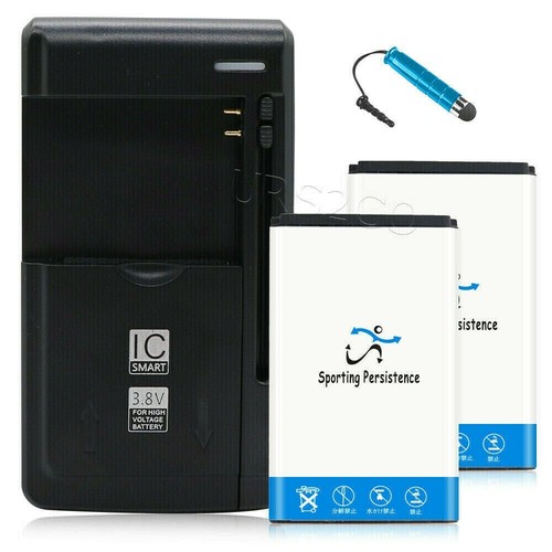 2x 1200mAh Battery+Universal Charger+Stylus for LG Cosmos 2 UN251 VN251 ...