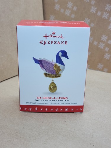 2016 Hallmark Keepsake -Six Geese-a-Laying-12 days of Christmas- 6th in ...