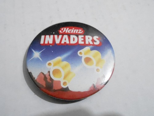VINTAGE PROMO PINBACK BUTTON #113-123 - HEINZ SPACE INVADERS | eBay