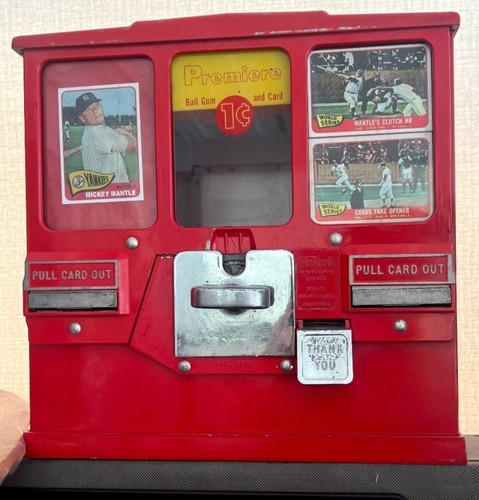 1965 TOPPS BASEBALL CARDS PREMIERE VENDING MACHINE #350 MICKEY MANTLE ...