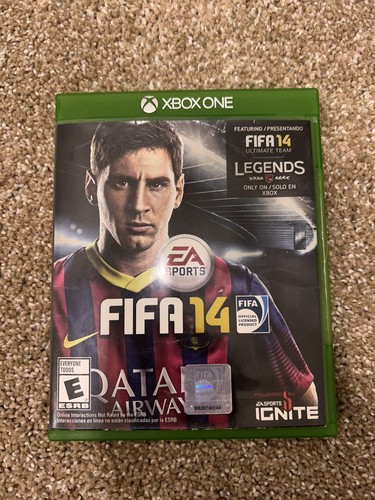 FIFA 14 Xbox One Cover Art & Original Green Case and Manual Only | eBay