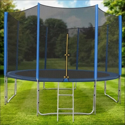 8ft Giant Round Trampoline With Safety Net And Sturdy Ladder 330 Pound ...