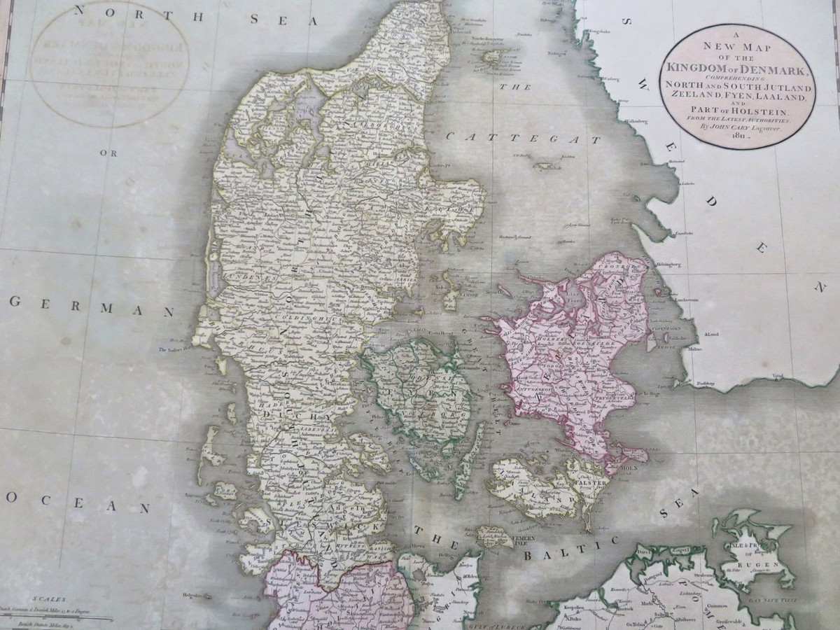 Map Of Denmark In 1800 S