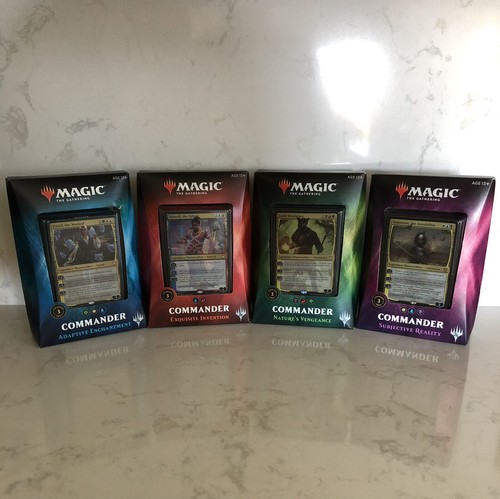 Commander 2018 Decks Set of 4 FACTORY SEALED Magic The Gathering MTG ...