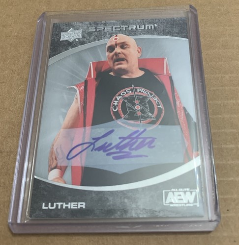 2021 Upper Deck AEW Spectrum LUTHER Auto WWE Timeless Toni Storm BUTLER ...