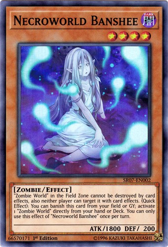 Yugioh! LP Necroworld Banshee - SR07-EN002 - Super Rare - 1st Edition ...