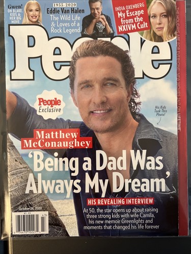 PEOPLE Magazine, OCTOBER 26, 2020, MATTHEW MCCONAUGHEY Cover, EDDIE VAN ...