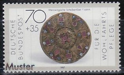 Specimen, Germany ScB660 Gold & Silver Artifact, Merovingian Disk ...