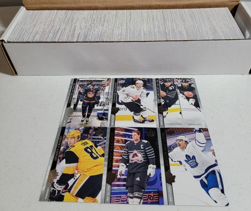 2020-21 20-21 Upper Deck Series 1/2/Update Complete Base Set 600 Cards ...