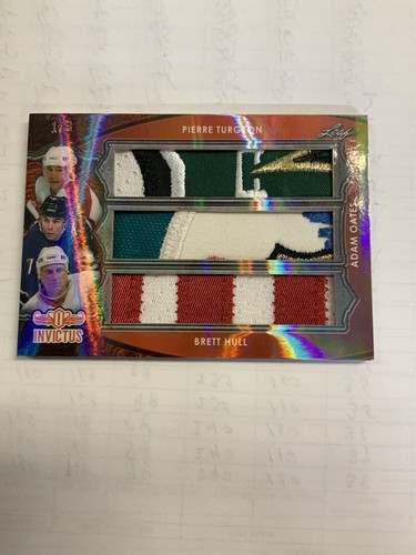 Pierre Turgeon/Adam Oates/Brett Hull Triple Patch Invictus 2017/18 1/3 ...