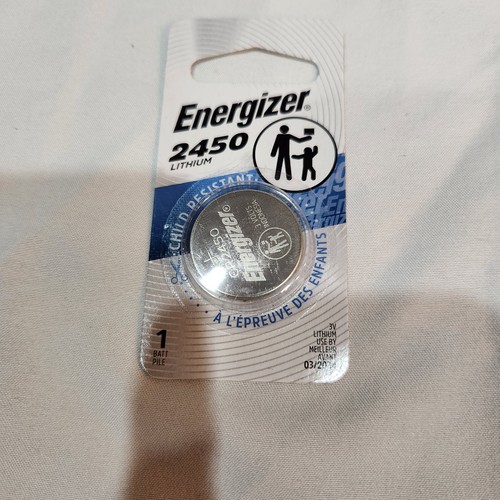 ENERGIZER CR2450 ECR2450 3V Cell Lithium Battery 2 pack Exp 2034 new ...