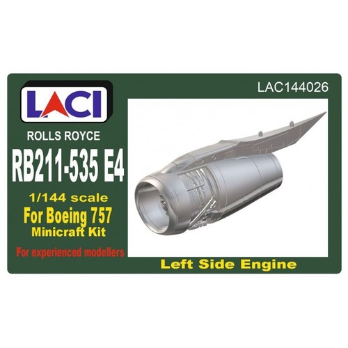 Laci 1/144 Rolls-Royce RB211-535 E4 (Left Side) Engine for Minicraft ...