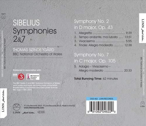 THOMAS SØNDERGÅRD/BBC NATIONAL ORCHESTRA OF WALES SIBELIUS: SYMPHONIES ...