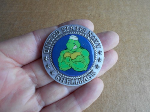 Challenge Coin Shellback USN US Navy Ancient Order of the Deep Crossing ...