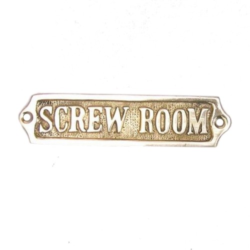 [Pack Of 2] Brass Screw Room Sign 5"" | eBay
