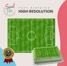 FOOTBALL PITCH CAKE TOPPER A4 EDIBLE ICED ICING FROSTING 7625769271534 ...