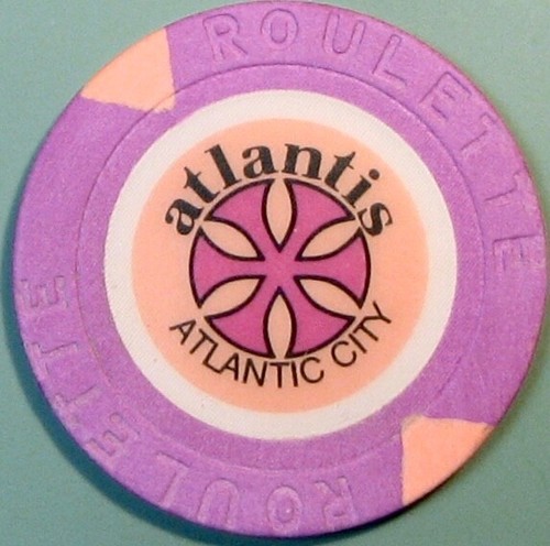 Roulette Casino Chip. Atlantis, Atlantic City, NJ. W23a. | eBay