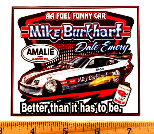 MIKE BURKHART Amalie Pro LARGE NHRA Drag Racing Funny Car Banner ...