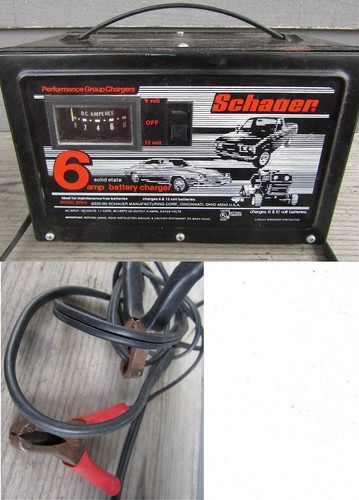 SCHAUER MODEL B7612 6amp BATTERY CHARGER -- 6 & 12 volt | eBay