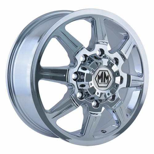 MAYHEM 8101 Monstir Dually Front 20X8.25 8x200 Offset 127 Chrome ...