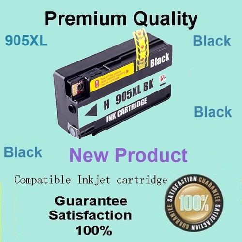 1 x 905XL BLACK Ink yield 800 Pages Compatible for HP Officejet Pro ...